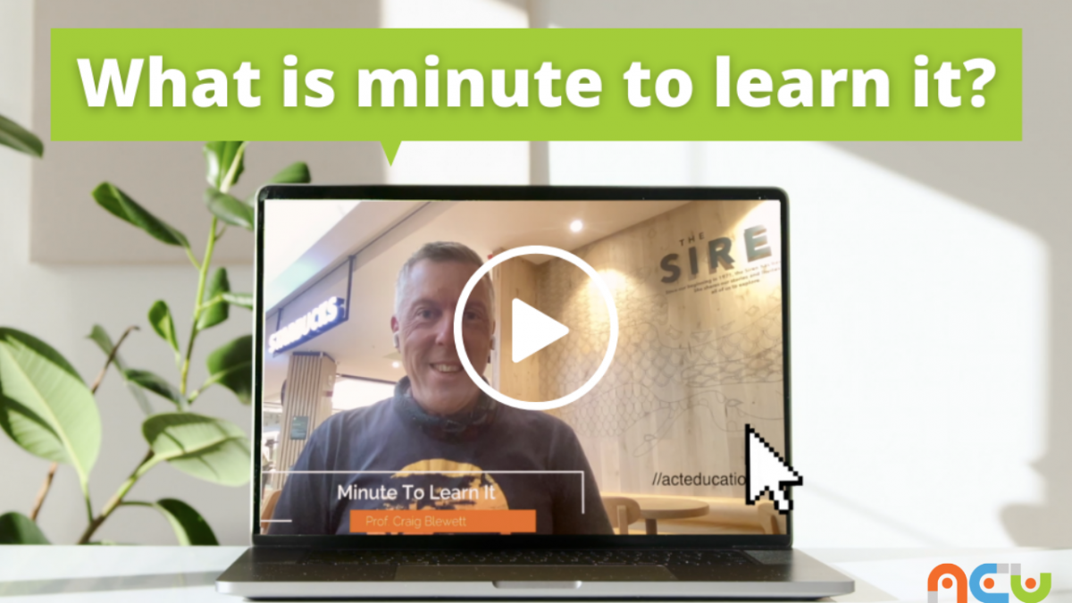 Minute To Learn It – Activated Academy